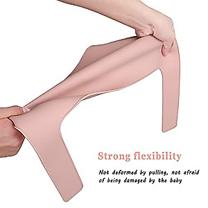 High Chair Placemat, Durable High Chair Placemat Silicone, Clean and Hygienic, Suitable for IKEA Antilop Highchai, for Toddlers and Babies (Pink)