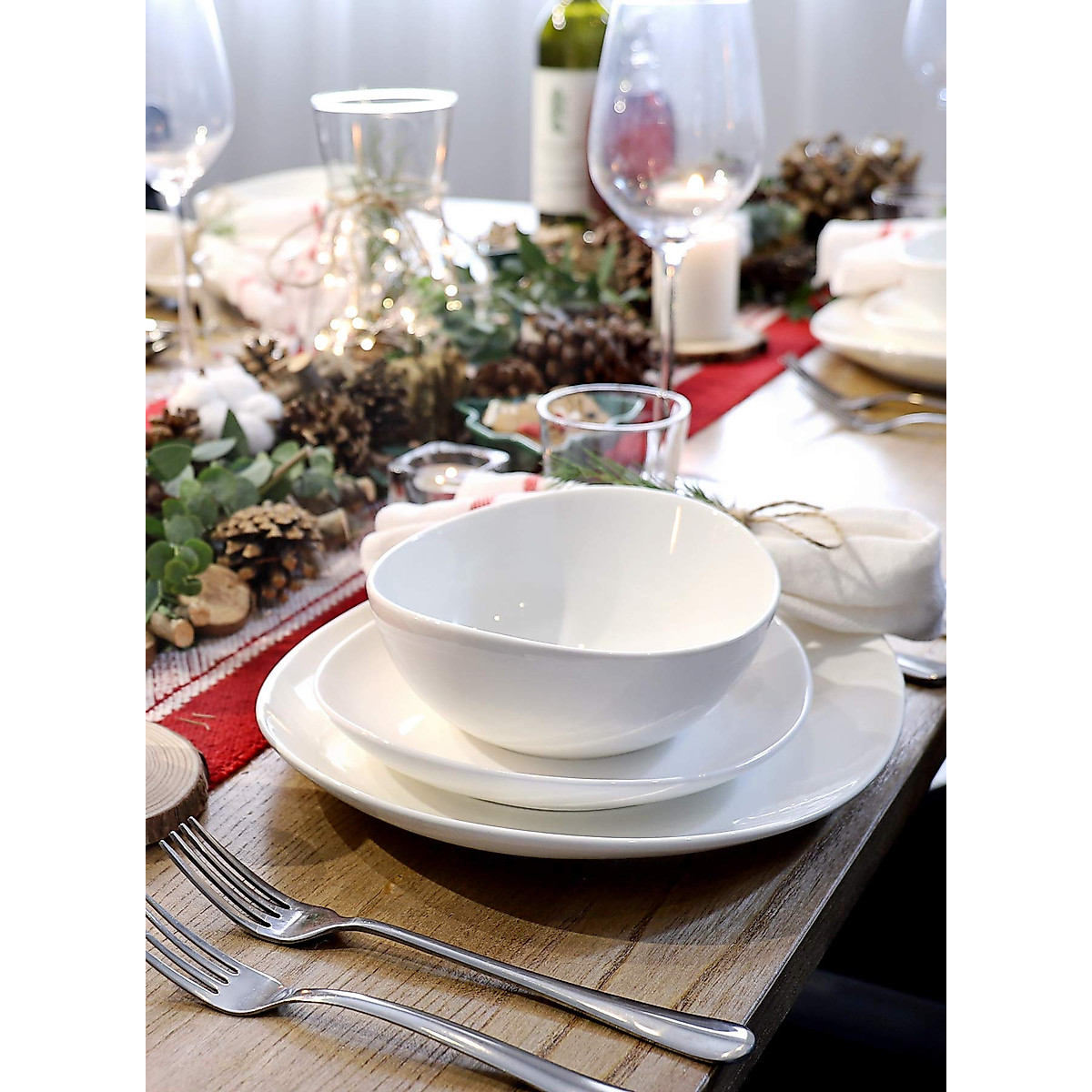 Sweese 18 Ounce Cereal Bowls & 28 Ounce Pasta Bowls Set of 6