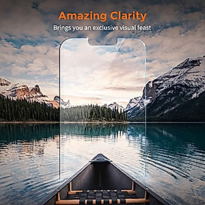 UNBREAKcable 3-Pack Screen Protector for iPhone 13 Pro Max/iPhone 14 Plus, Double Shatterproof Tempered Glass [Easy Installation Frame] [9H Hardness] [99.99% HD Clear] for iPhone 6.7 inch