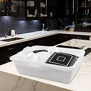 Waikhomes 4-Pack 35 L Bus Box, Plastic Utility Bus Tub, Commercial Dish Pan, White