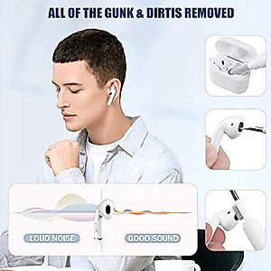 Airpod Pro Cleaning Pen with Charging Case, Earbuds Cleaner Kit with Soft Brush,with Multi Function for Earphones, Camera,Mobile Phone, Computer Keyboard