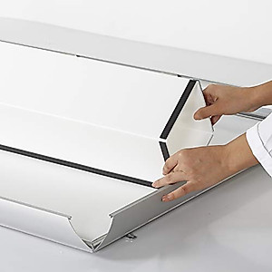 M&T Displays Portable Snap Poster Frame 36x48 Inch Silver 1.77" Aluminum Profile, Front Loading Wall Mounting Display for Photo Picture Document Certificate Mitered Corner Anti Glare Cover