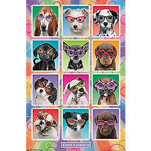 Trends International Keith Kimberlin - Puppies - Sunglasses Wall Poster, 22.375" x 34", Unframed Version