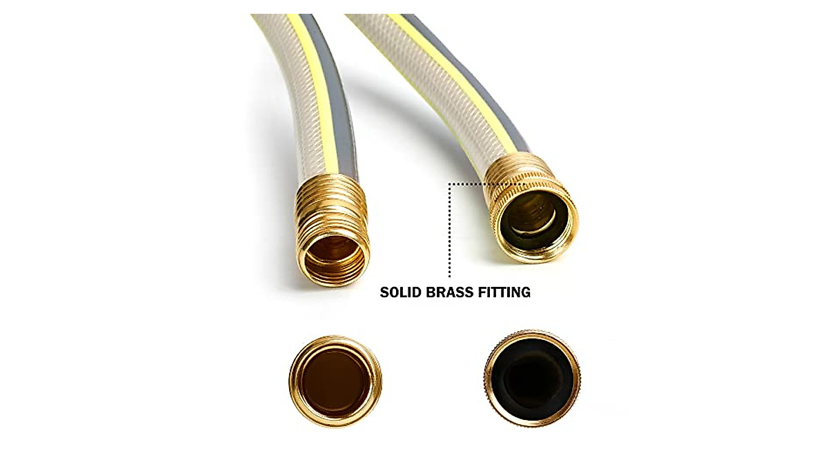 Worth Garden Lead-In Short Hose 3/4 in. Durable PVC Water Hose
