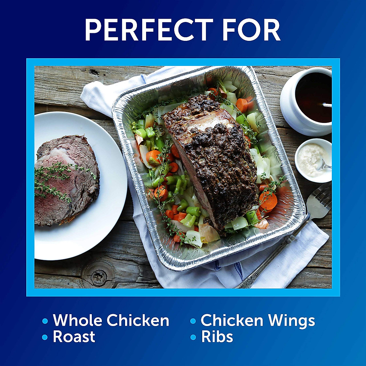 Reynolds Kitchens Heavy Duty Aluminum Pans for Roasting with Lids, 12x9 Inch, 2 Count (Pack of 3)