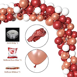 50th Birthday Decorations Women - Rose Gold Happy 50th Birthday Decor Include Balloon Garland Arch Kit,50th Birthday Backdrop,Tablecloth,Number 50 Foil Confetti balloon 50 Years Old Party Supplies