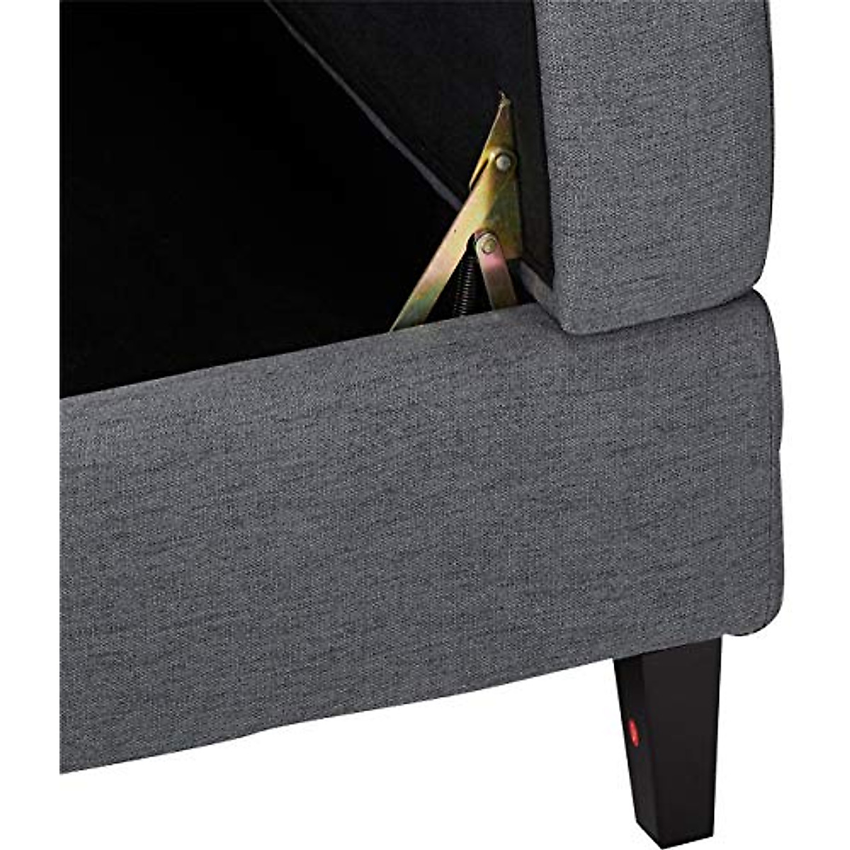 Christopher Knight Home Tovah Fabric Storage Loveseat, Charcoal