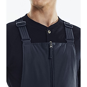 TSLA Men's Winter Snow Bibs, Waterproof Insulated Snowboard Overalls, Ripstop Windproof Ski Pants, Winter Ski Snow Overall Charcoal Blue, Large