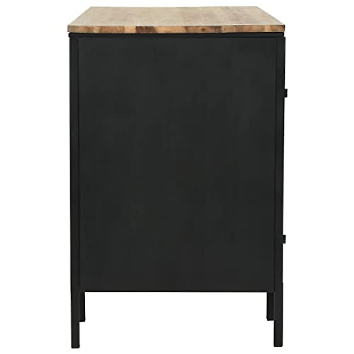 YUHI-HQYD Double Pedestal Desk,Secretary Desk,Studio Desk,Home Office Desks,with 2 Large Cabinets,Easy to Assemble,for Office or Home Study,Solid Firwood and Steel 47.2"x19.6"x29.9"