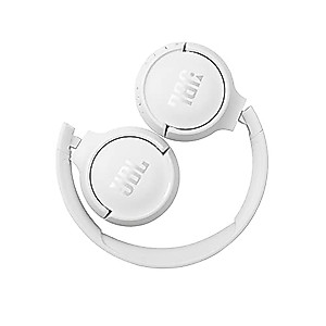 JBL Tune 510BT: Wireless On-Ear Headphones with Purebass Sound - White (Renewed)