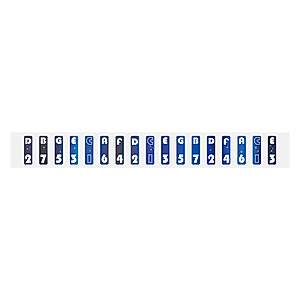 F Fityle Musical Scale Sticker Note Sticker for Kalimba Thumb Piano Finger Percussion 12x1.5cm