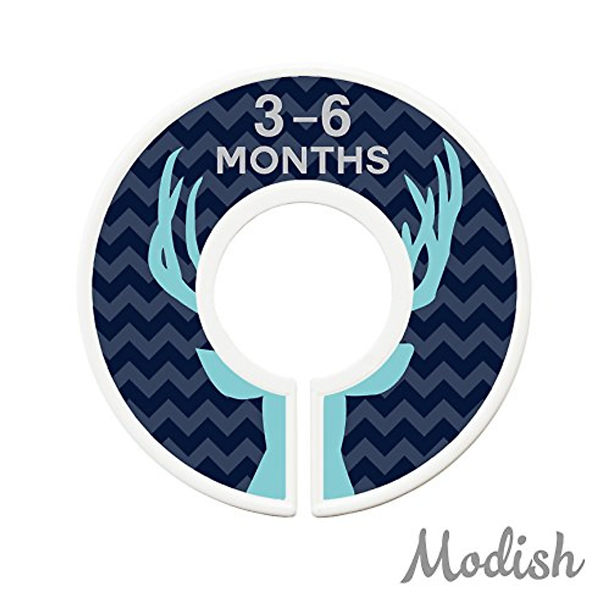 Modish Labels Baby Clothes Size Dividers, Baby Closet Organizers, Size Dividers, Baby Closet Organizers, Closet Dividers, Clothes Organizer, Nursery, Boy, Woodland, Deer, Navy, Teal Mint, Gray (Baby)