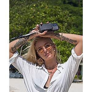 ZVE iPhone 14 Pro Max Crossbody Wallet Case, RFID Blocking Phone Case with Card Holder, Crossbody Strap Leather Zipper Case Designed for Apple iPhone 14 Pro Max 6.7" - Black