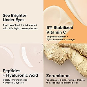 Paula's Choice C5 Super Boost Eye Cream with 5% Vitamin C, Hyaluronic Acid & Peptides, for Puffy Eyes, Dark Circles, Fine Lines & Crow’s Feet, 0.5 Fl Oz 