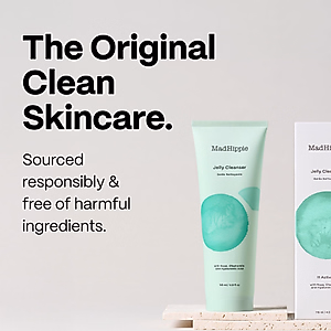 Mad Hippie Jelly Cleanser - Jelly to Milky Hydrating Face Wash for Women/Men with Rose, Chamomile, and Hyaluronic Acid, 4 Fl Oz
