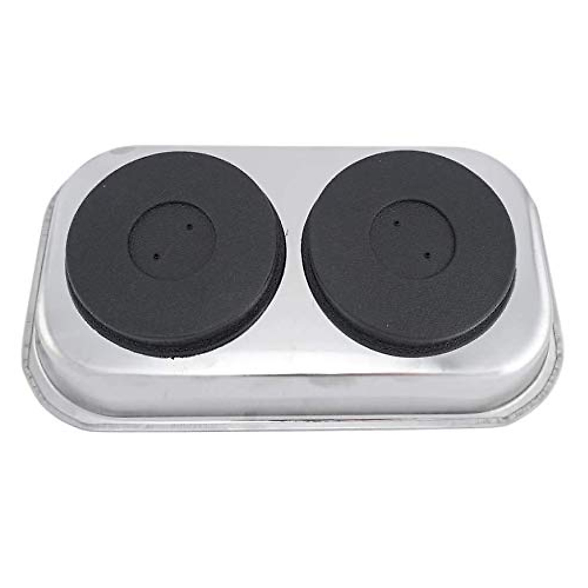 Edward Tools 9.5” Large Rectangle Magnetic Tray - Magnetic Parts Tray for Screws, Nut, Bolts, Small Tools - Great for Mechanics, DIY - Heavy Duty Stainless Steel - Extra Strength Magnet