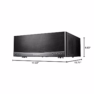 SilverStone Technology Grandia 11 Compact ATX Home Theater PC (HTPC) case with 240mm Radiator Support, SST-GD11B