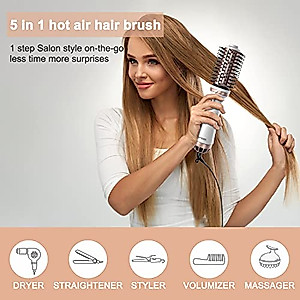 Blowout Hair Dryer Brush Hot Air Blow Pulchram Salon One Step Volumizer Styler