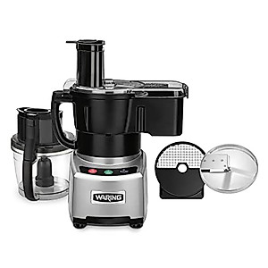 Waring Commercial Sealed Batch Bowl/Continuous Dicing Food Processor with LiquiLock Seal System, 4-Quart