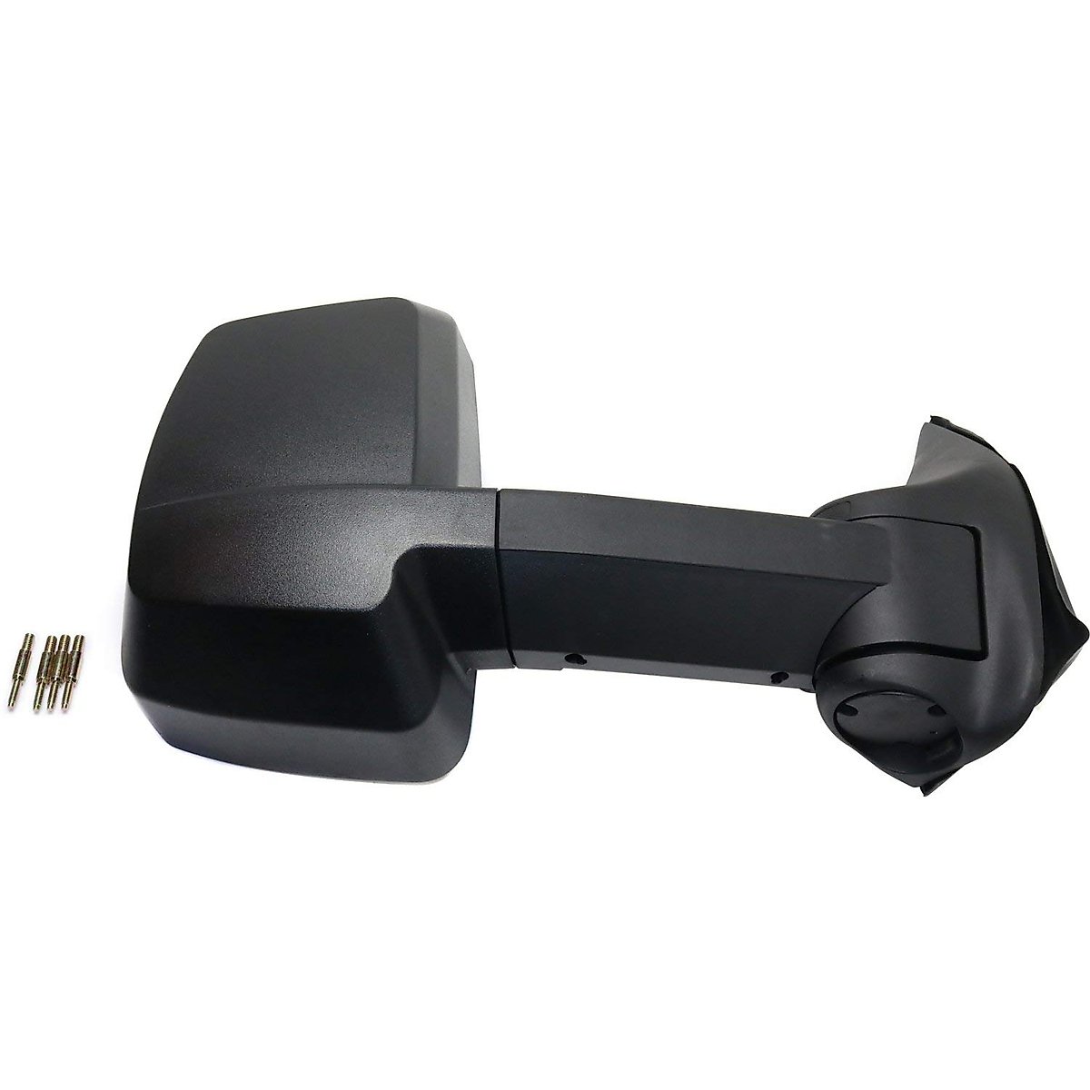 Kool Vue Mirror Set Compatible with 2003-2014 Ford E-150, 2003-2005 E-150 Club Wagon, 1992-2002 E-150 Econoline, Towing, Manual Adjust, Manual Fold, Single Arm, Fits 4-Bolt Mirror Only