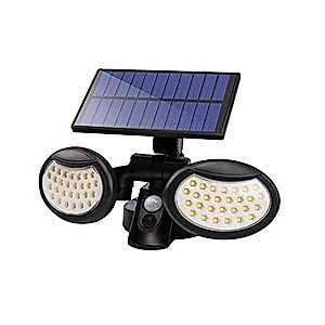 Wall Lights LED Solar Light PIR Motion Sensor Wall Lamp Outdoor Waterproof Solar (Emitting Color : Integrated-78 LED) (Integrated)