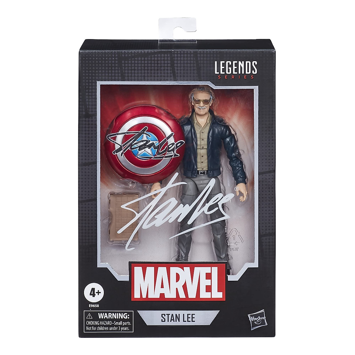 Marvel Hasbro Legends Series 6" Collectible Action Figure Toy The Avengers Cameo Stan Lee, Includes 2 Accessories