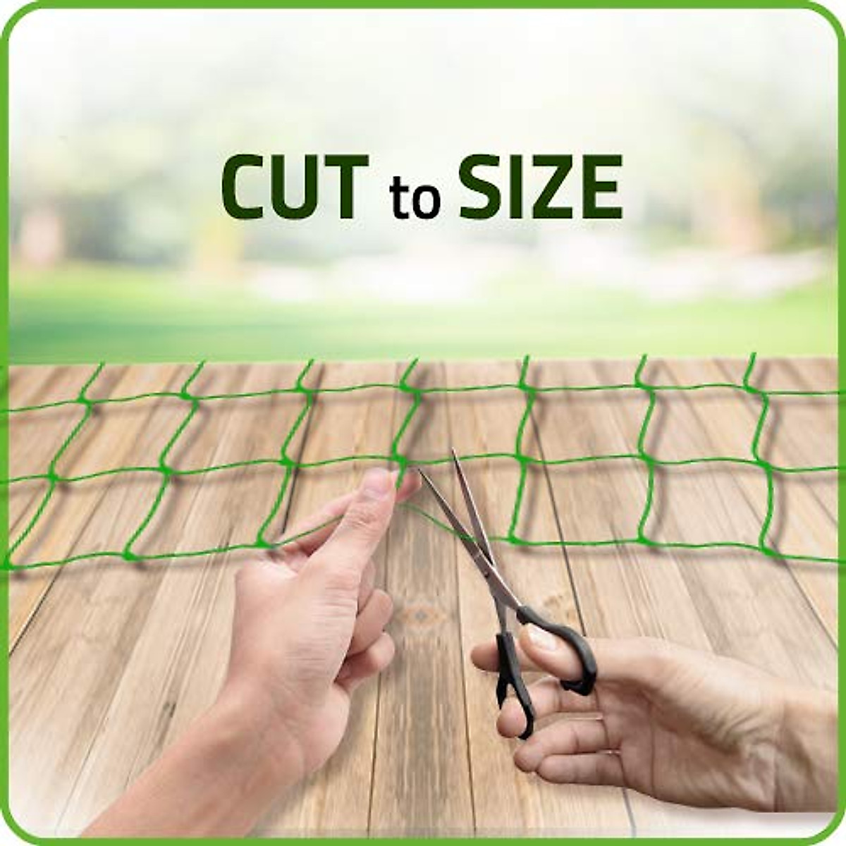 De-Bird: Trellis Netting for Climbing Garden Plants, Grow Garden Flowers, Green Pea and Vine Plants