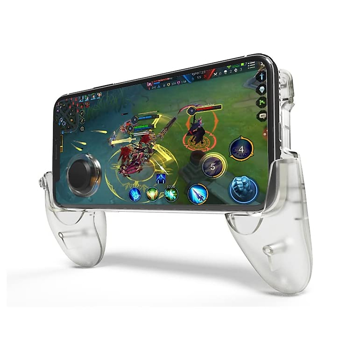 YFP Integrated Handheld Mobile Game Controller Compatible with Apple and Android Phones Mobile Controller L1R1 Mobile Game Trigger Joystick Gamepad
