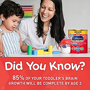 Enfagrow NeuroPro Omega 3 DHA Prebiotics Non-GMO Toddler Nutritional Milk Drink, Natural Milk Flavor Powder, 32 Oz, Can