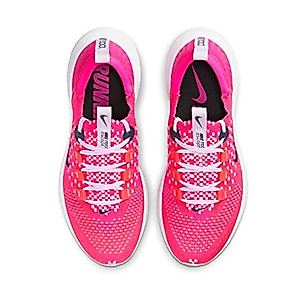 Nike Women's React Escape Run Flyknit Running Shoe, Pink Prime/Blackened Blue, 9.5 M US