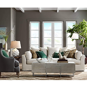 Pacific Coast Lighting Zella Adjustable Height Brass Downbridge Floor Lamp