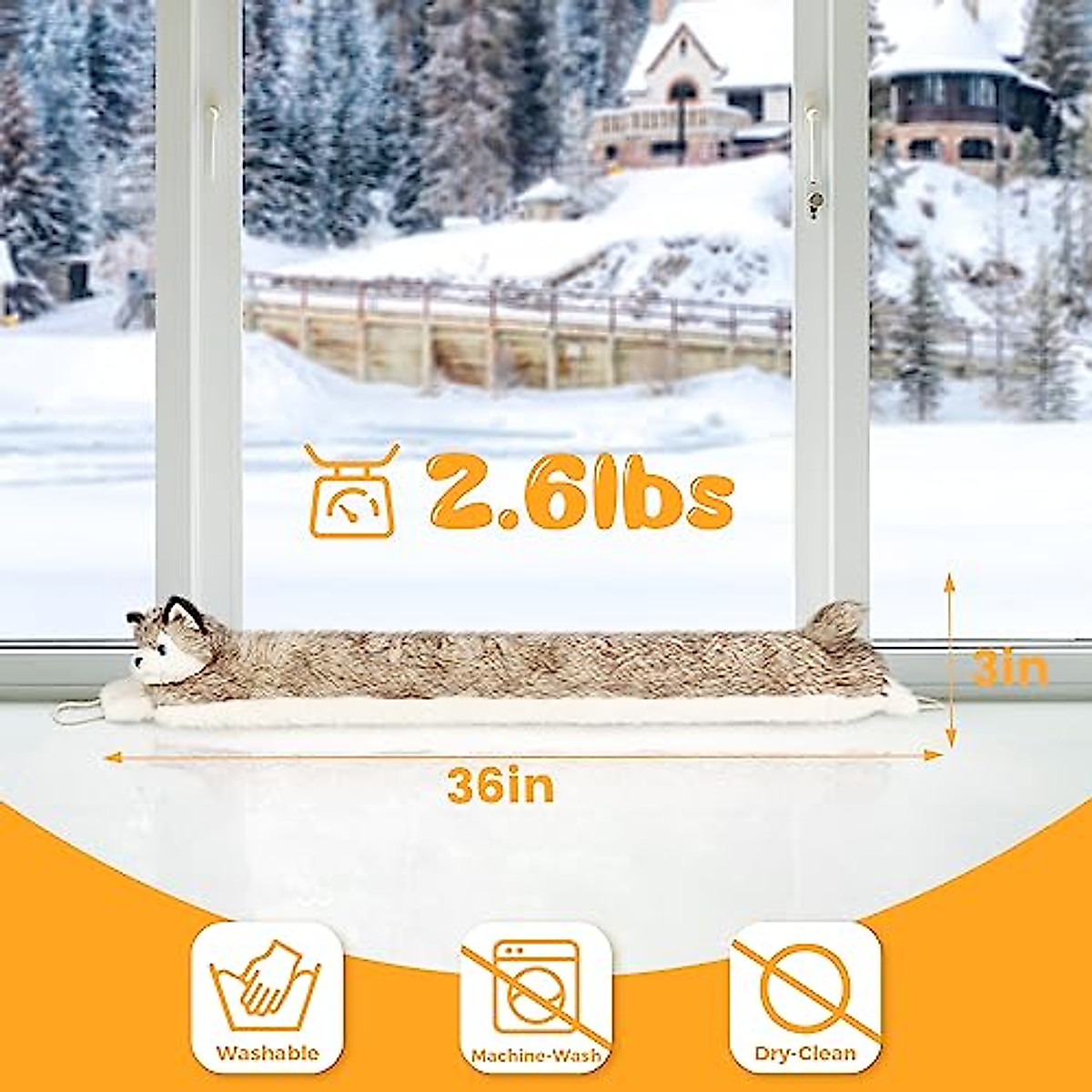 NABOWAN Under Door Draft Stopper 36 inch - Adorable Dog Heavy Duty Under Door Draft Blocker for Door & Window, Animal Draft Stoppers for Bottom of Door