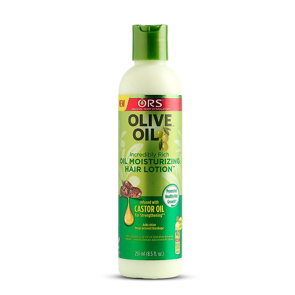 ORS Olive Oil Incredibly Rich Moisturizing Hair Lotion with Castor Oil for Strengthening 8.5 Ounces