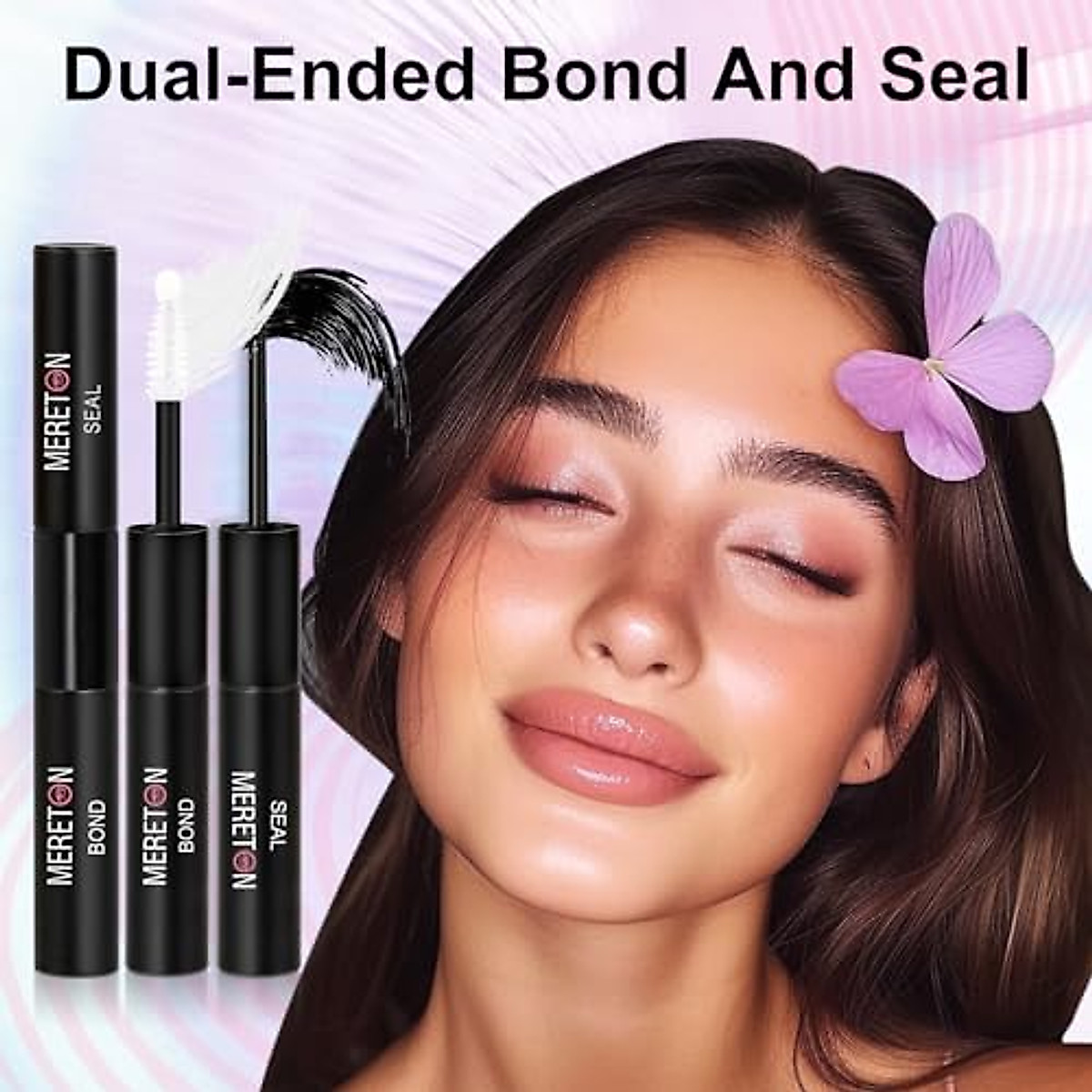 Lash Bond and Seal, Lash Cluster Glue for DIY Eyelash Extensions,Individual Lash Glue for Cluster Eyelash, Strong Hold, Eye Lash Glue for Personal Makeup Use (Black01 Bottle)