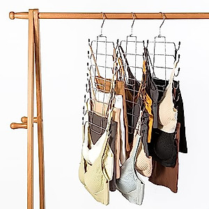 4 Pack Tank Tops Hangers, Bra Hangers for Closet Organizer, Tank Top Cami Lingerie Hanger Space Saving, Bra Storage Organizer Metal Hanger for Bralettes Bathing Suits, Camisoles, Bras, Ties, Scarves
