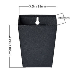 Jumiok Black Narrow Wall Mount Beer Bottle Cap Catcher Bucket Stainless Steel