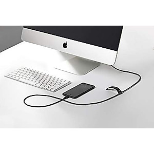 Native Union Belt Cable USB-A to Lightning - 4ft Ultra-Strong Reinforced [MFi Certified] Durable Charging Cable with Leather Strap Compatible with iPhone 14, iPhone 13, iPhone 12 and Earlier (Cosmos)