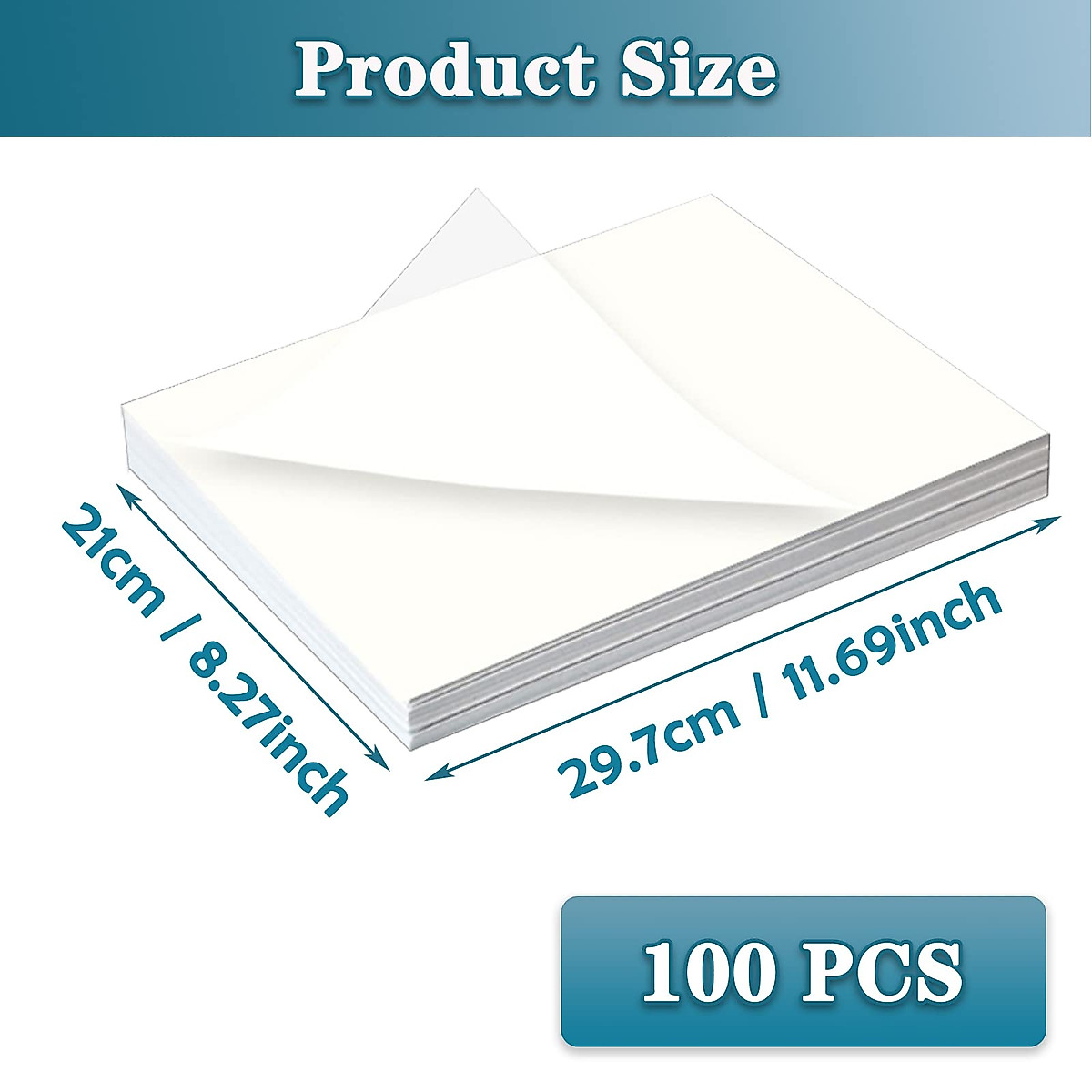 Tracing Paper, Drawing Paper 100 Sheets Transfer Paper A4 Size 8.3x11.7 Inches Tracing Paper Pad White Translucent Paper Drafting Paper for Preliminary Drawing Sketching Images for Pencil Ink Markers
