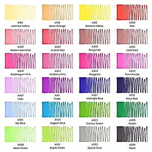 ARTEZA Permanent Markers, Set of 24, Fine Tip, Retro Pop Colors
