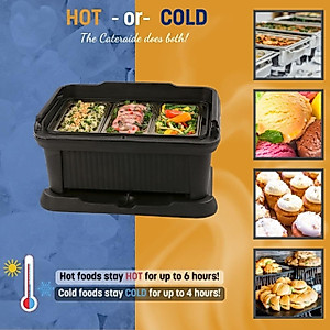 Carlisle FoodService Products Slide 'N Seal Top Loading Insulated Food Pan Carrier Food Pan Holder with Sliding Lid for Catering, Kitchen, and Restaurants, Plastic, 24 Quarts, Black