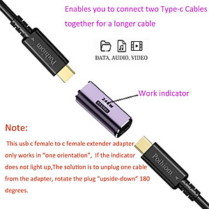 240W USB C Adapter,USB C Female to USB C Female Coupler,USB C Male to USB C Male,USB C Male to USB C Female Extender,USB4 Type C 40Gbps 8K Video for MacBook,Thunderbolt 4/3 Type C Devices(3Pack)