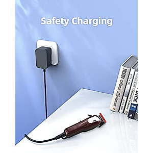 Charger Fit for Wahl Cordless Magic Clipper 8148 8164 8591 8509 1919 8591L 8148L 8148-308 08504-400 97225-002 Clip Shaver AC Adapter Power Cord Supply for S010AZM0400200
