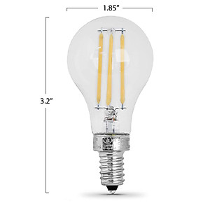 Feit Electric BPA1575C/827/FIL/2 75W EQ DM LED Light Bulbs, 2 Bulbs