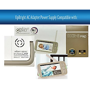 UpBright 5V AC/DC Adapter Compatible with Infant Optics DXR-8 Pro DXR-8Pro DXR8 Pro Baby Monitor 5" Screen HD 720p Video Playback DC5V 1.5A 5VDC 1500mA 5.0V Power Supply Cord Battery Charger (Barrel)
