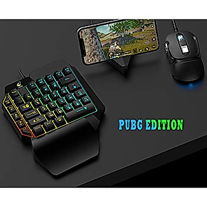 Zeafree 3 in 1 Gaming Keyboard Mouse Converter Combo for Smartphone PC PUBG Mobile Game Accessories