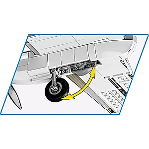 COBI Historical Collection WWII De Havilland DH.98 Mosquito Plane, Wood