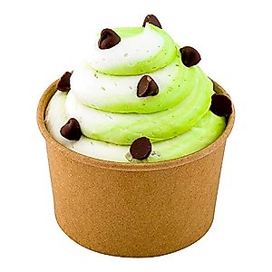 Restaurantware 200-CT Disposable Kraft 3-OZ Ice Cream Cups - Coppetta Small Hot & Cold To Go Cups: Perfect for Cafes - Eco-Friendly Recyclable Paper Cup - Wholesale Takeout Food Container