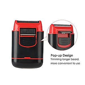 Electric Shaver For Men, Professional Adjustable Men's Shaver Protable Beard Trimmer, Cordless Metals Electric Razor for Men, Electric Foil Shavers for Men, Mens Beard Shaver