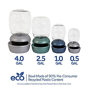 Petmate Replendish Automatic Gravity Waterer for Cats and Dogs, BPA-Free, No Batteries Required, Includes Charcoal Filter, 0.5 Gallon