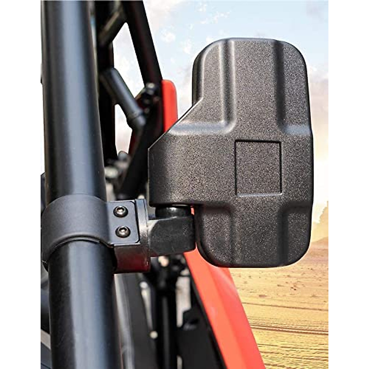 UTV Mirrors, KEMIMOTO UTV Side Mirrors Fits 1.6-2 IN Roll Cage Compatible with Pioneer Polaris RZR 900 1000 Can Am Kawasaki Mule Rhino YXZ Zforce Shatter Proof Tempered Glass